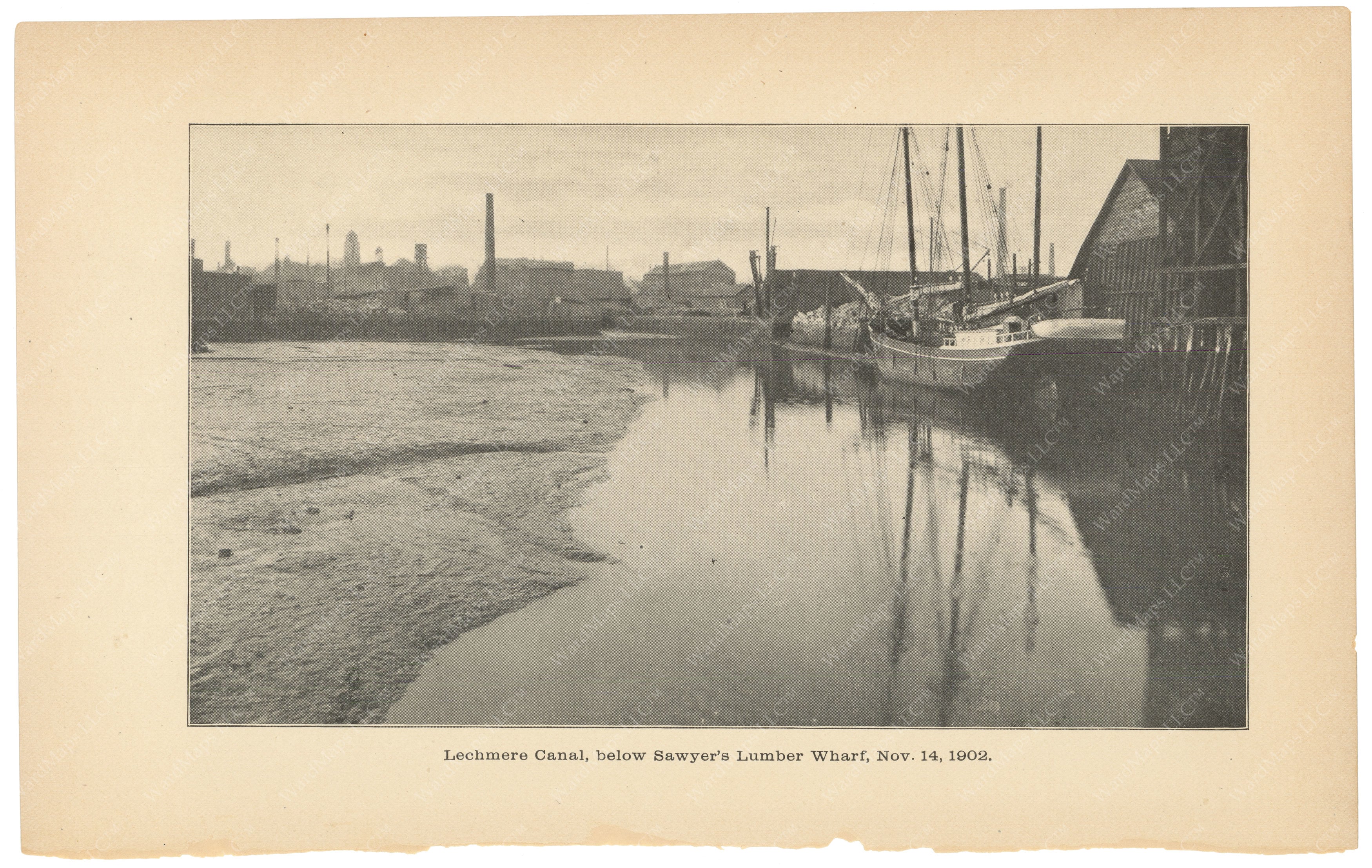 Charles River Dam Report 1903: Lechmere Canal Below Sawyer's Wharf 190 ...